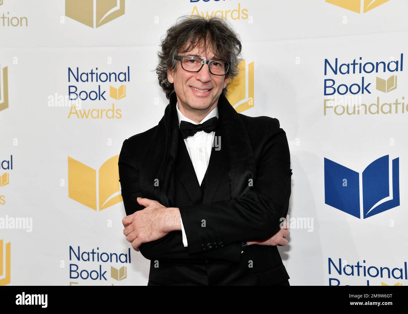 Neil Gaiman attends the 73rd National Book Awards at Cipriani Wall ...