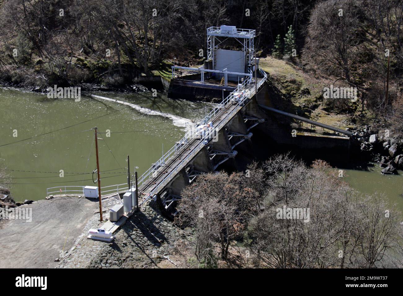 FILE - A dam on the lower Klamath River known as Copco 2 is seen near ...