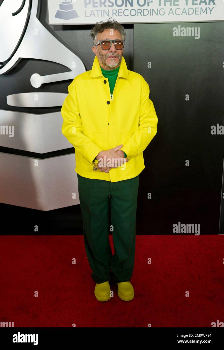Fito Paez arrives at the Latin Recording Academy Person of the Year ...
