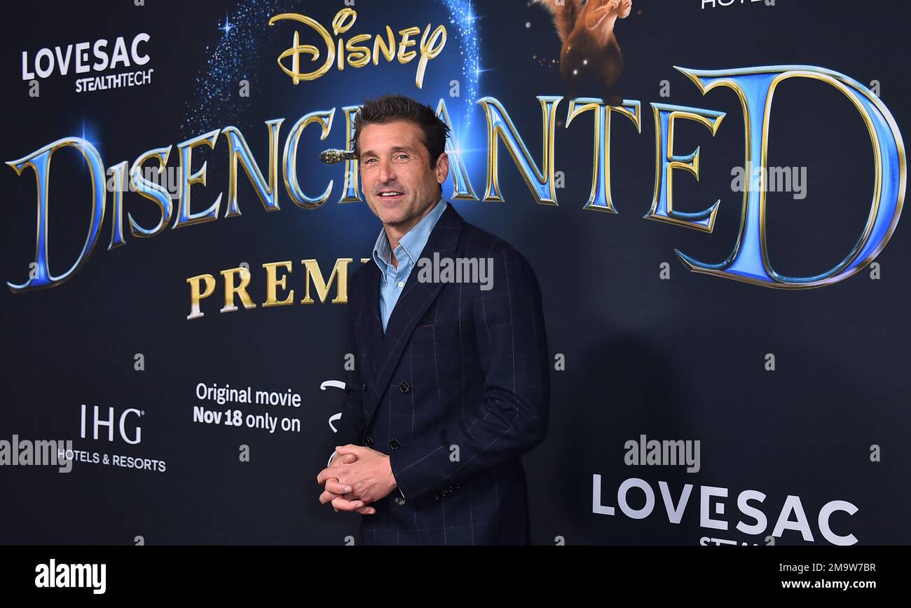 Patrick Dempsey arrives at the Los Angeles premiere of "Disenchanted ...