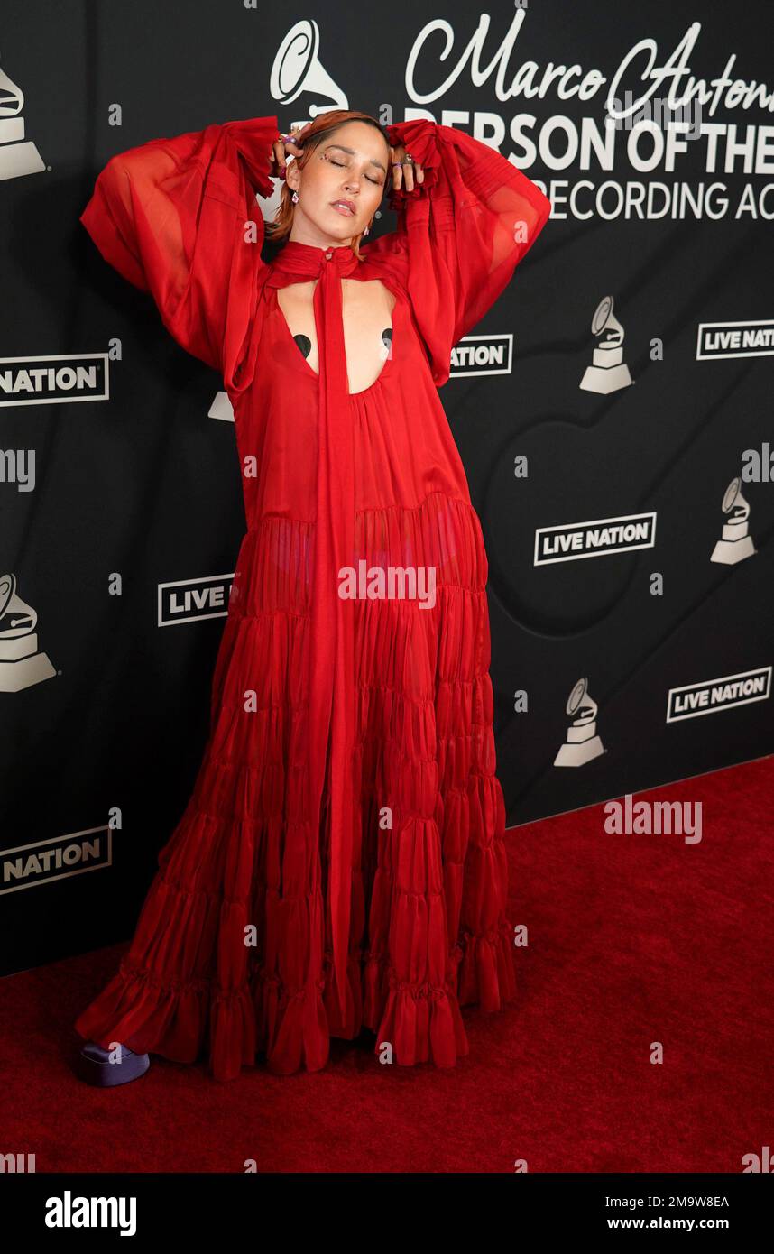 Elsa Carvajal arrives at the Latin Recording Academy Person of the Year ...