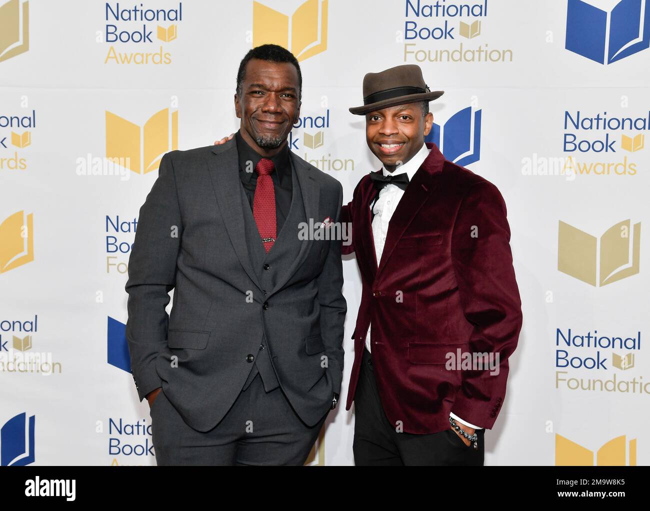 Jason Mott, left, and Robert Jones, Jr attend the 73rd National Book ...