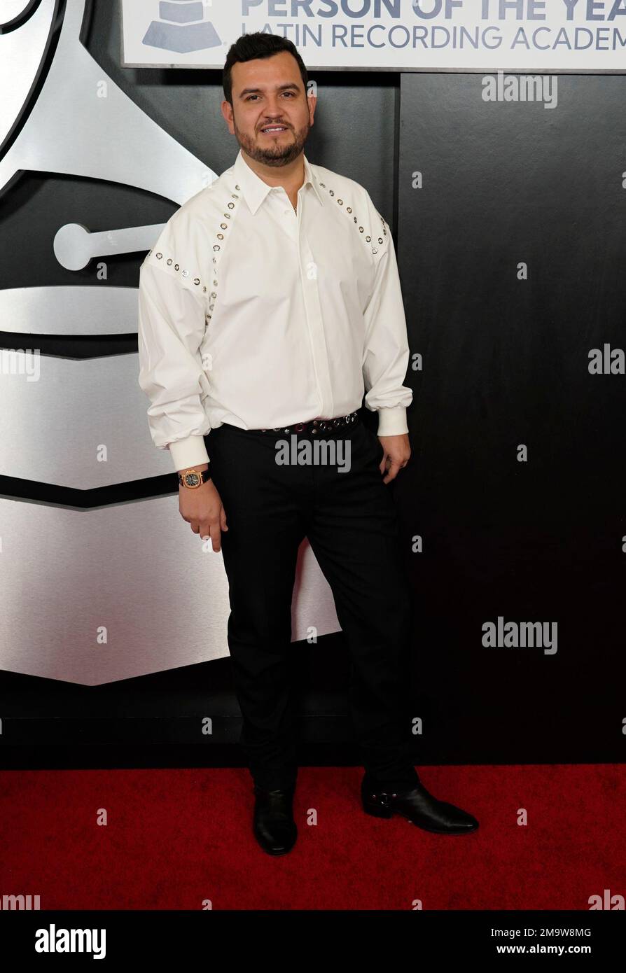 Eden Munoz arrives at the Latin Recording Academy Person of the Year ...