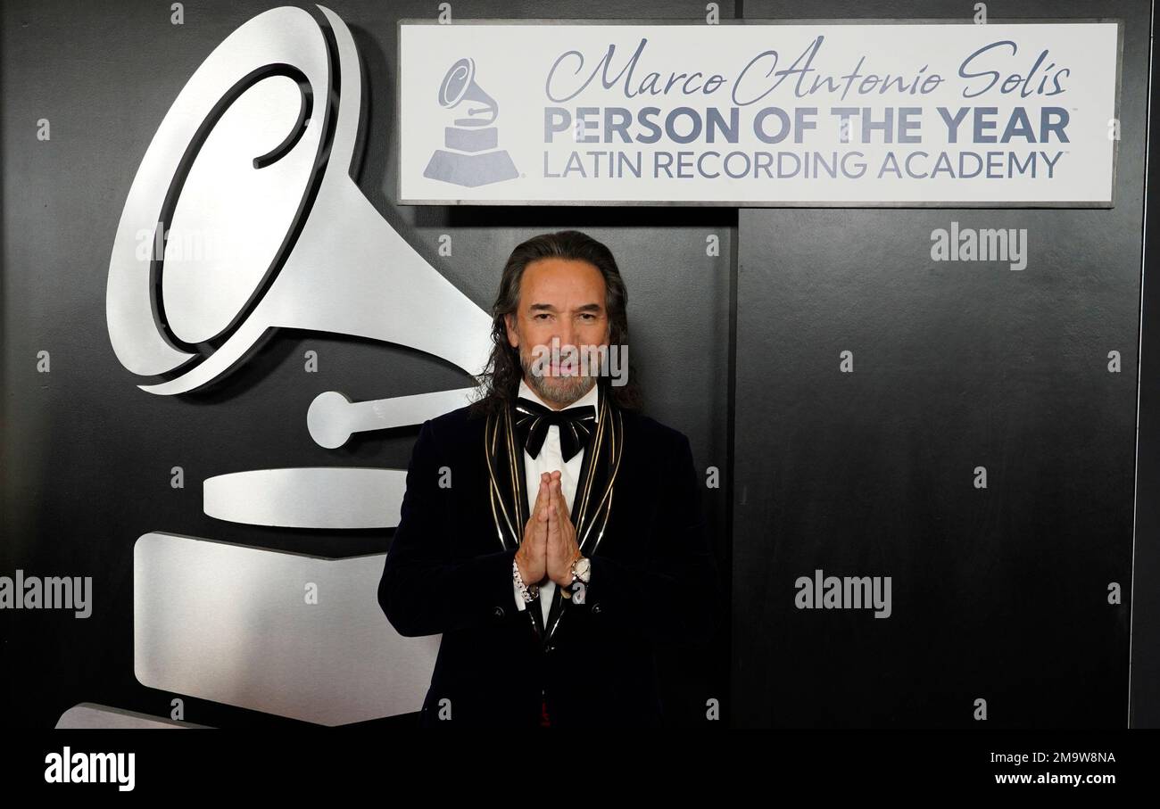 Marco Antonio Solis arrives at the Latin Recording Academy Person of ...