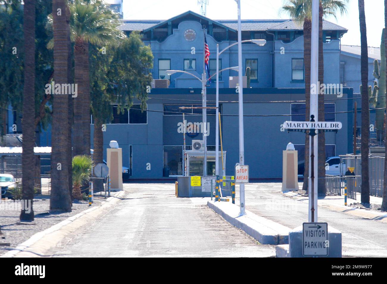 The main entrance to the Arizona State Prison Complex-Florence shown ...