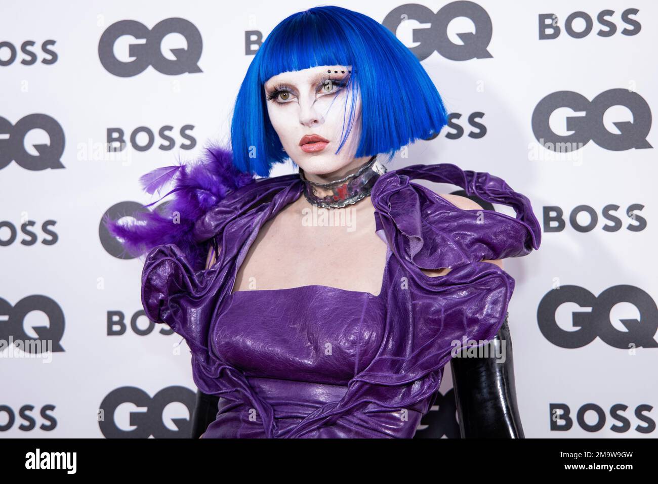 Ashnikko poses for photographers upon arrival at the GQ Men of the Year ...