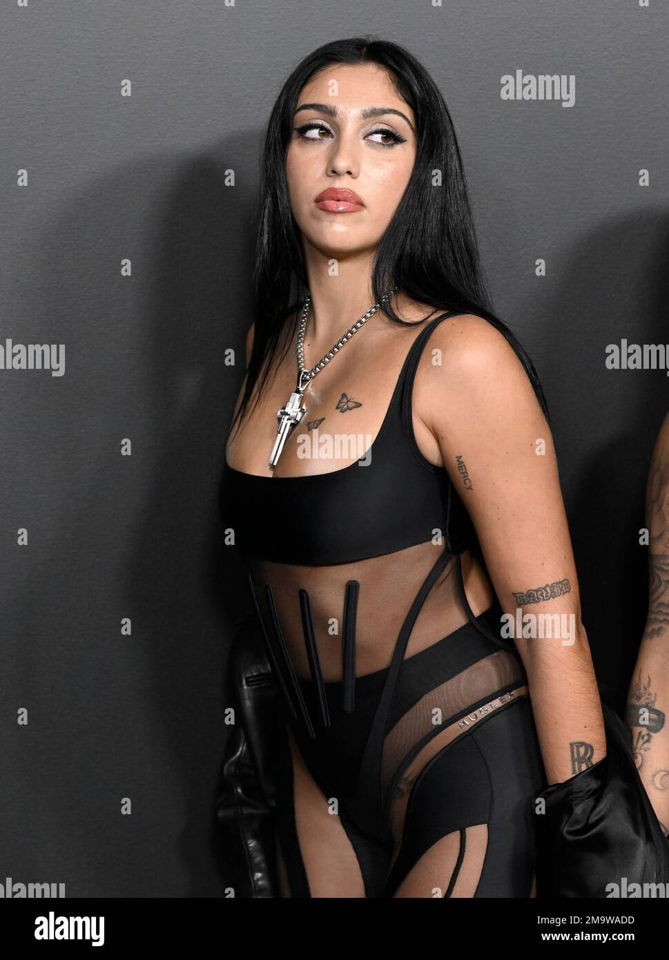 Lourdes Leon attends the "Thierry Mugler: Couturissime" Brooklyn Museum opening celebration on ...