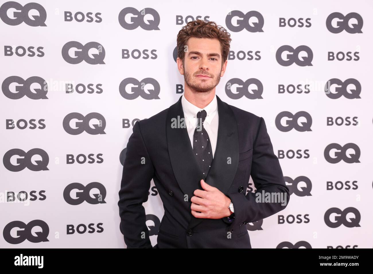 Andrew Garfield poses for photographers upon arrival at the GQ Men of ...