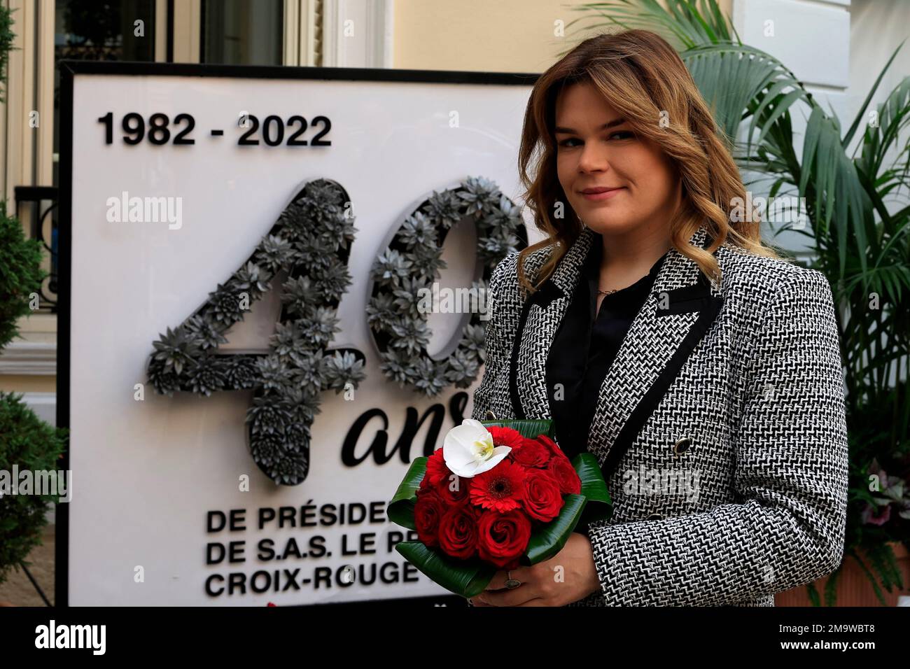 Camille Gottlieb, daughter of princesse Stephanie of Monaco, arrives at ...