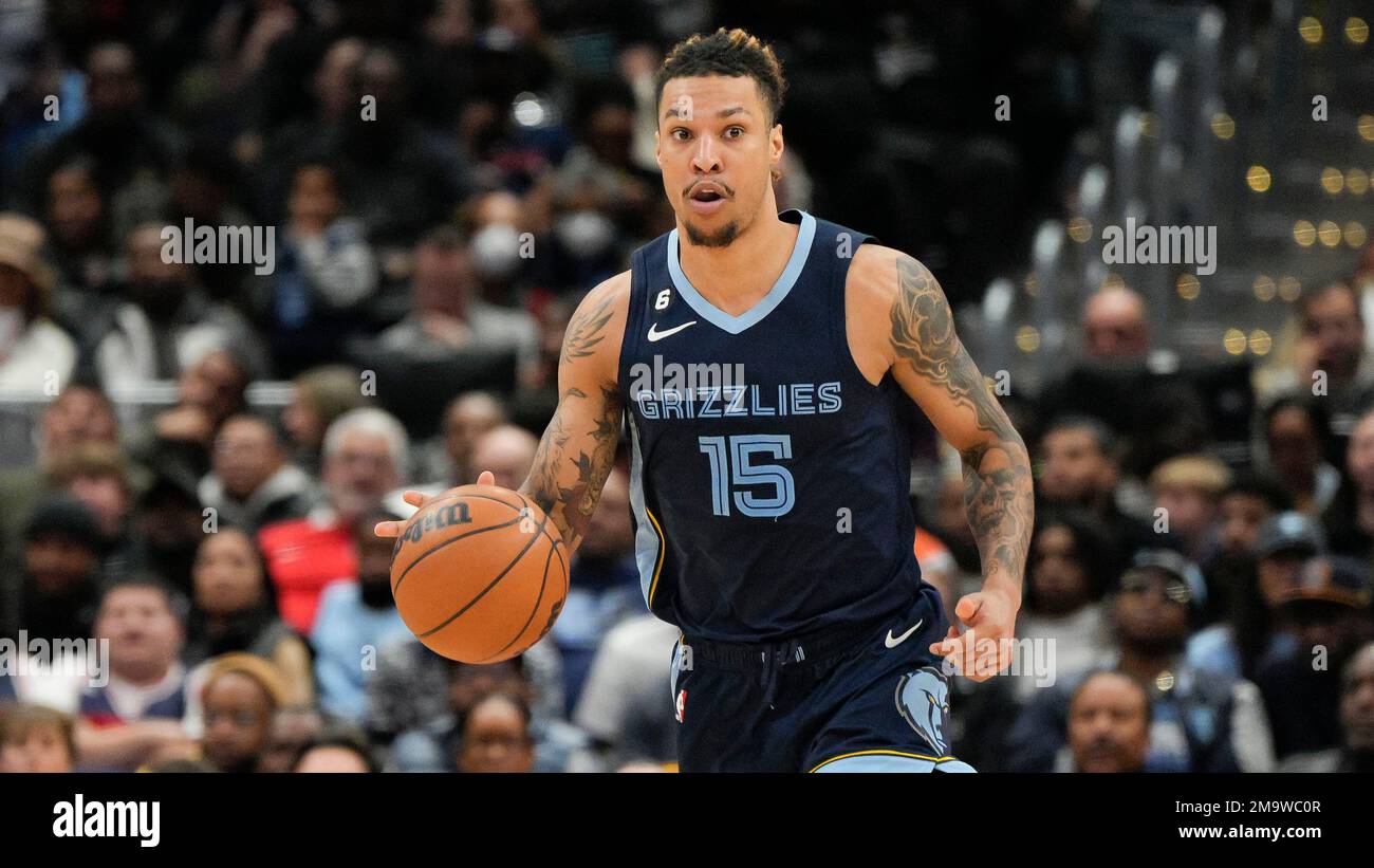 Memphis Grizzlies forward Brandon Clarke (15) dribbles against the ...