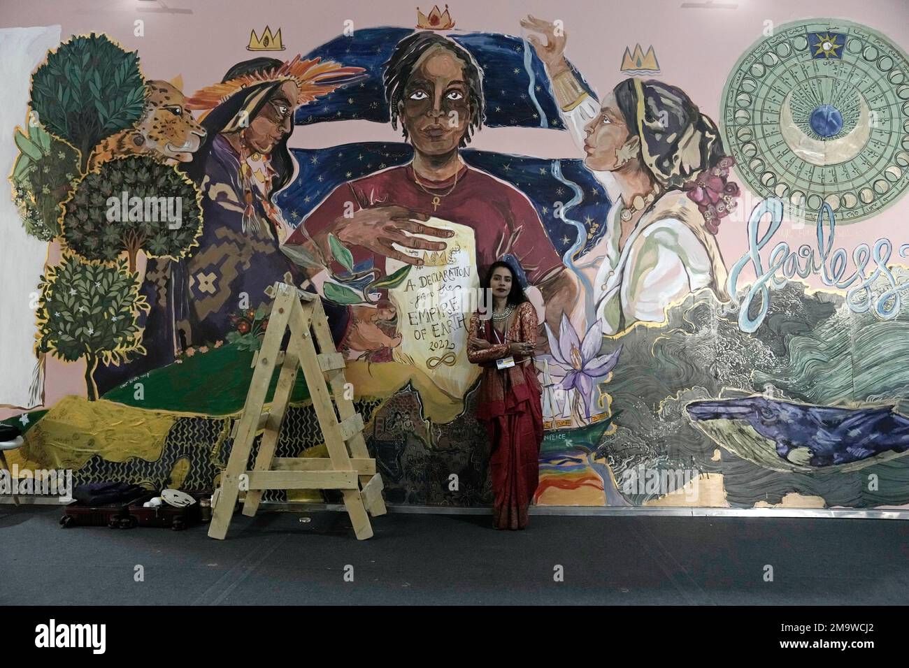 Indian artist and founder of Fearless Collective Shilo Shiv Suleman ...