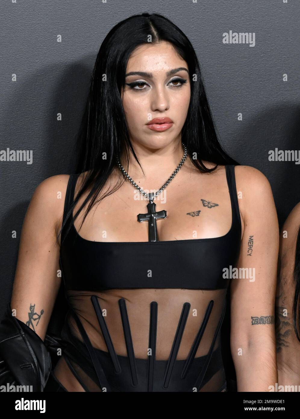 Lourdes Leon attends the "Thierry Mugler: Couturissime" Brooklyn Museum opening celebration on ...