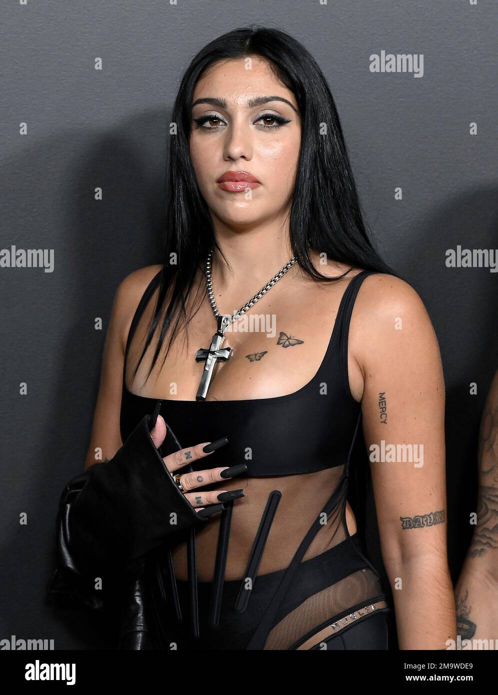 Lourdes Leon attends the "Thierry Mugler: Couturissime" Brooklyn Museum opening celebration on ...