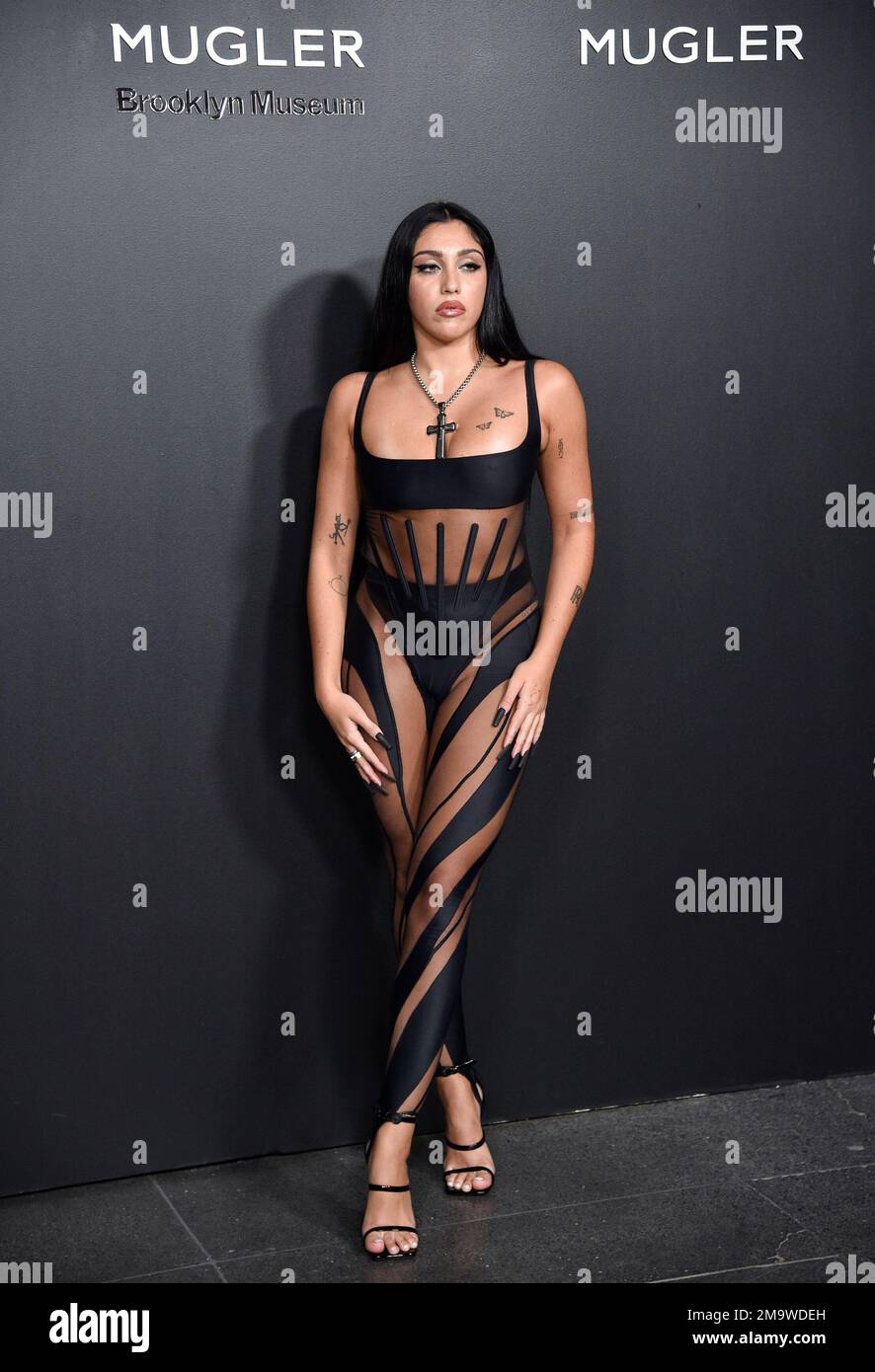 Lourdes Leon attends the "Thierry Mugler: Couturissime" Brooklyn Museum opening celebration on ...