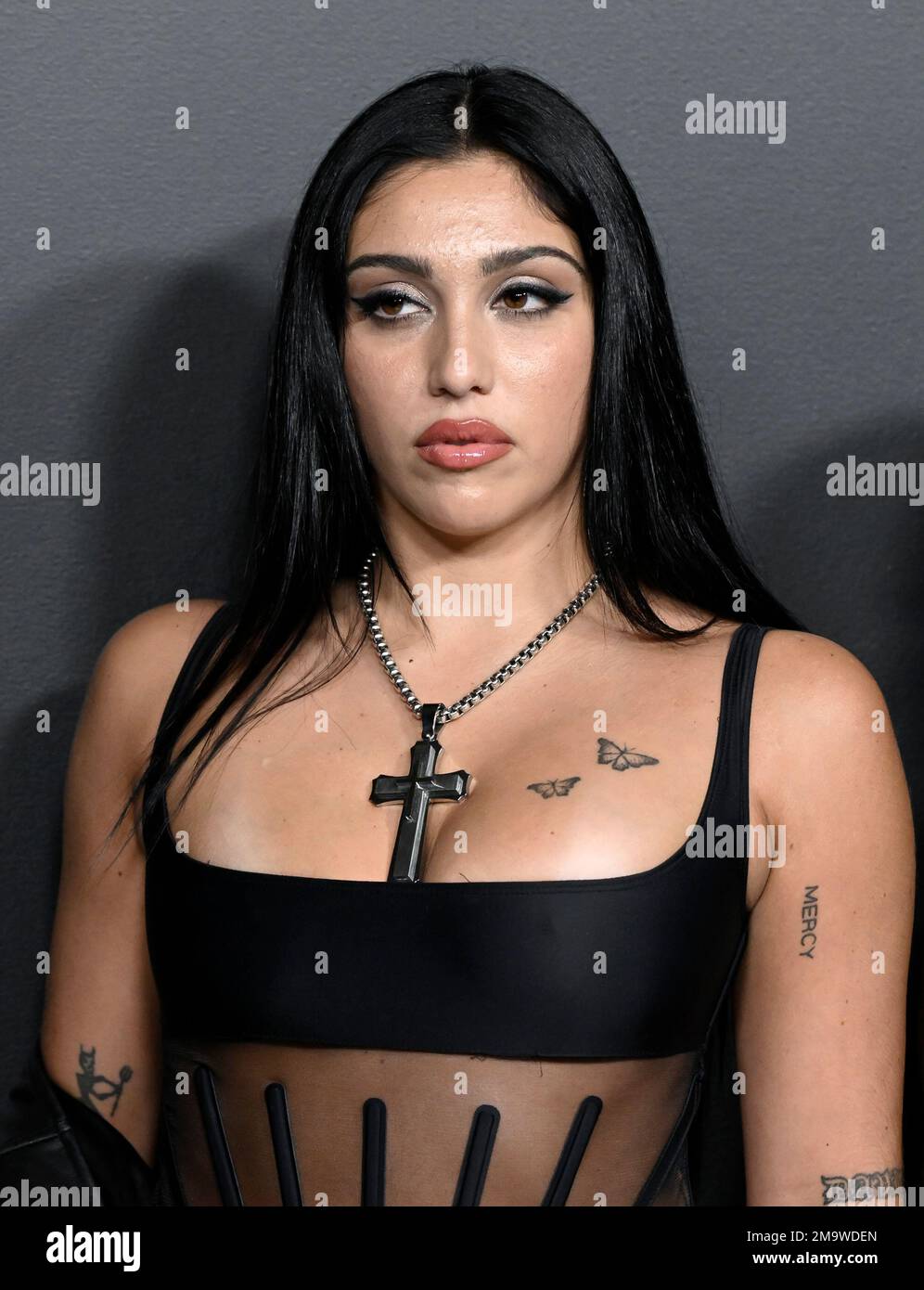 Lourdes Leon attends the "Thierry Mugler: Couturissime" Brooklyn Museum opening celebration on ...