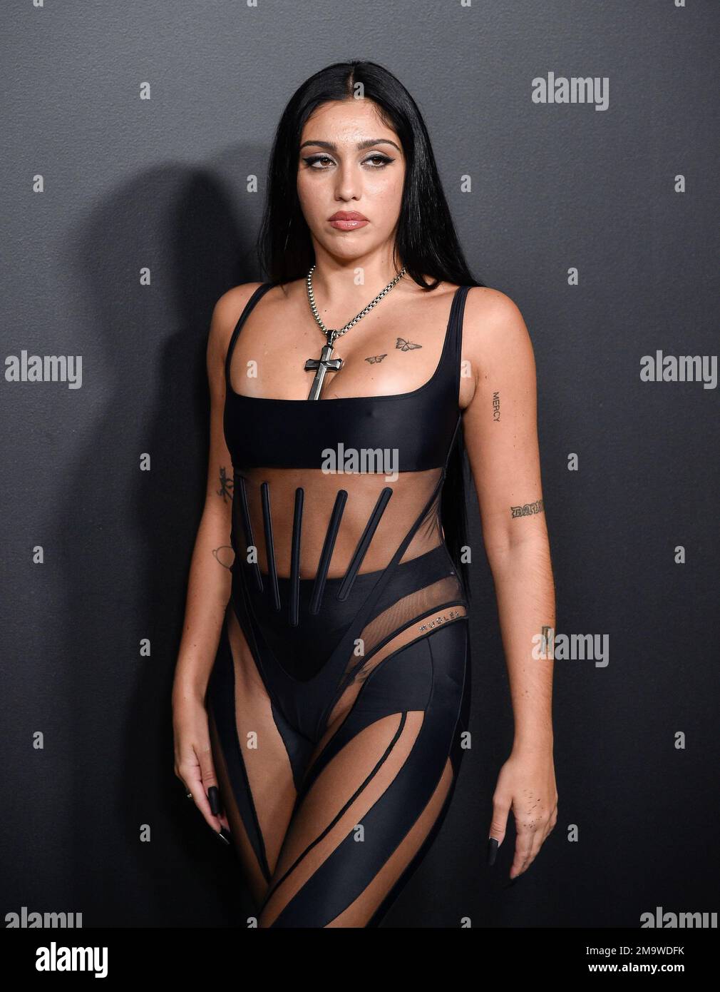 Lourdes Leon attends the "Thierry Mugler: Couturissime" Brooklyn Museum opening celebration on ...
