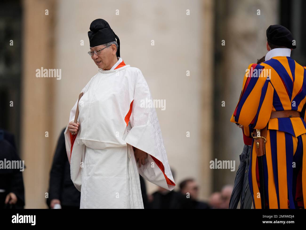 Mitsuo Miyake, chief senior minister of the Konko Church of Izuo, Japan ...