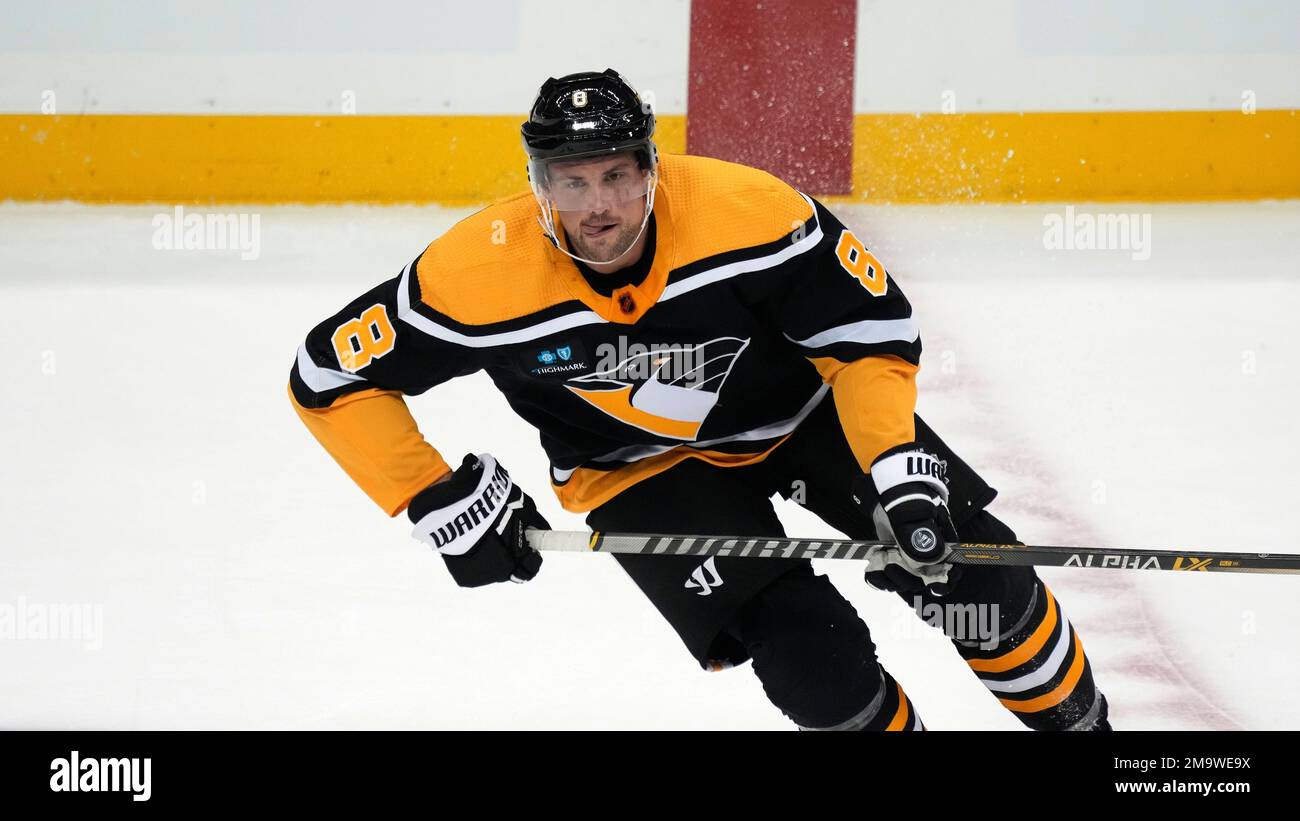 Pittsburgh Penguins' Brian Dumoulin skates during an NHL hockey game ...