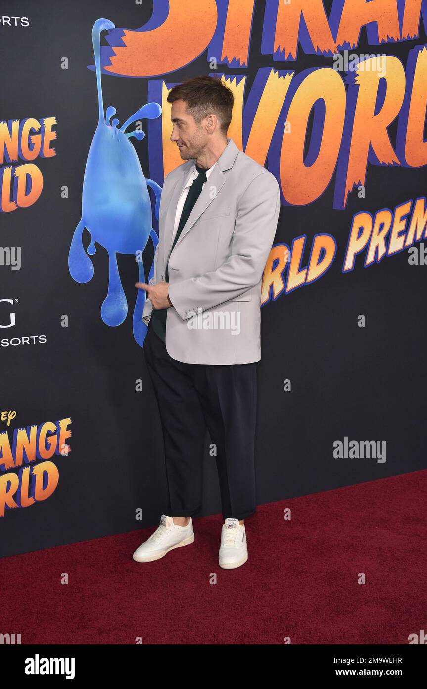 Jake Gyllenhaal arrives at the world premiere of "Strange World" on ...