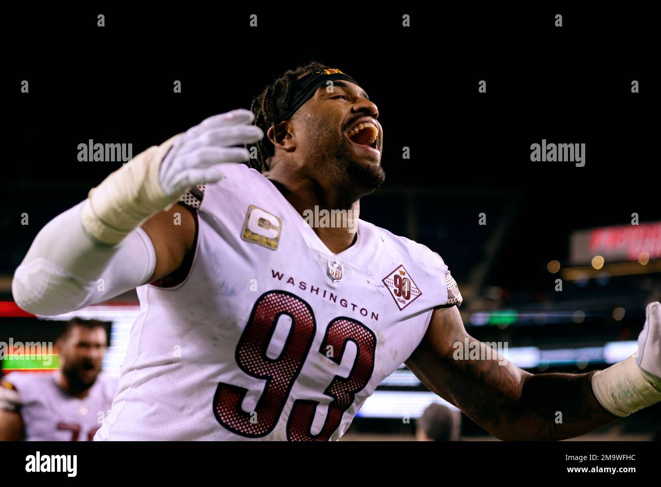 Washington Commanders defensive tackle Jonathan Allen (93) in action ...