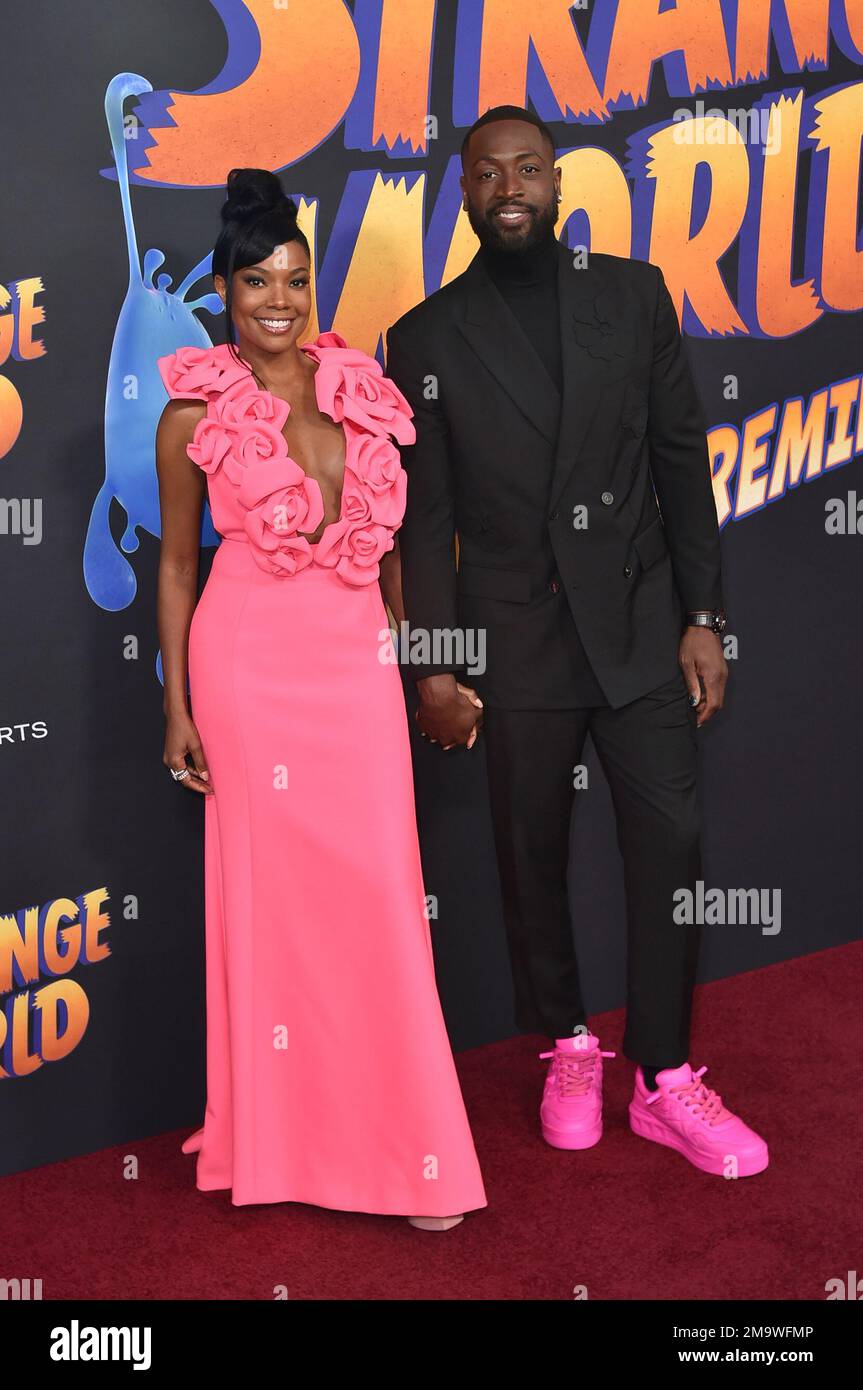 Gabrielle Union, left, and Dwyane Wade arrive at the world premiere of ...