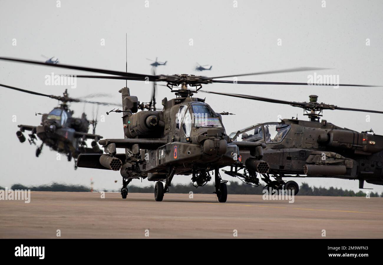 The AH-64D Apache Longbow helicopters assigned to the 1st Battalion ...