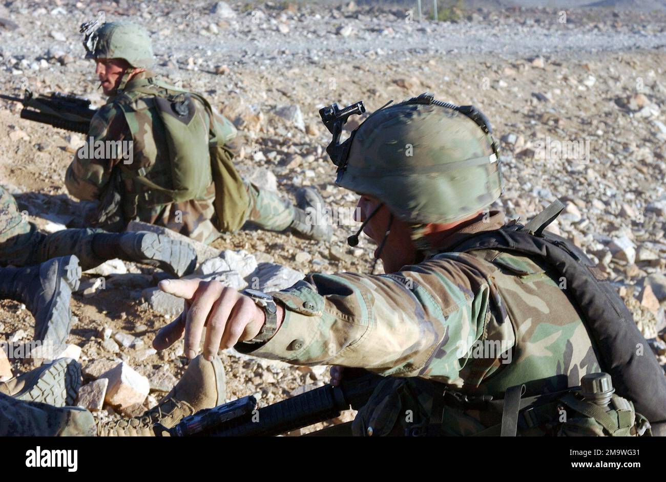 US Marine Corps (USMC) Marines attending the Infantry Officer's ...