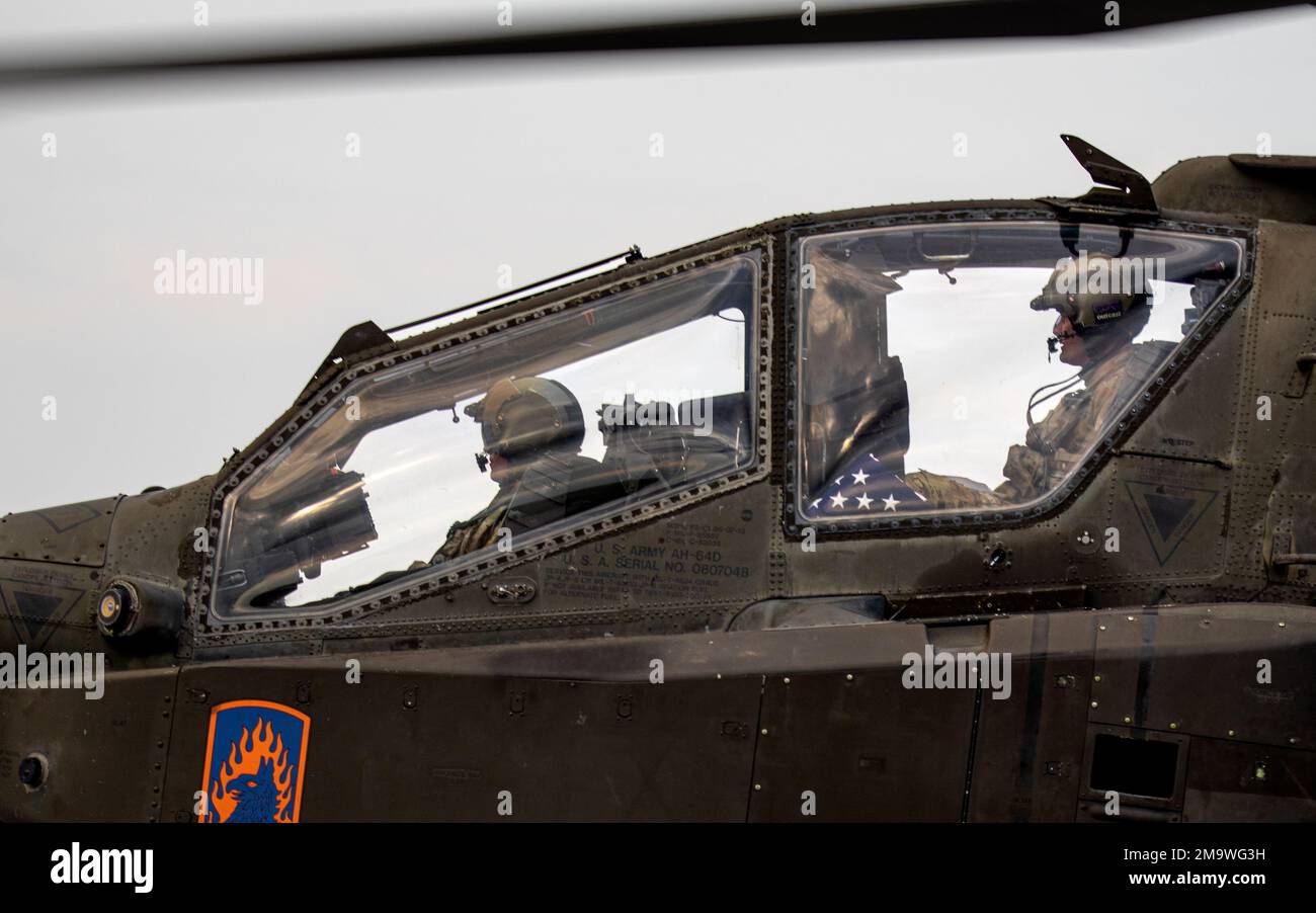 An AH-64D Apache Longbow helicopter assigned to the 1st Battalion, 3rd ...