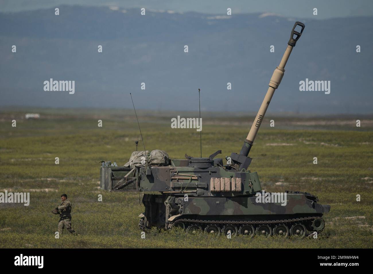 The Idaho Army National Guard’s 148th Field Artillery Regiment during ...