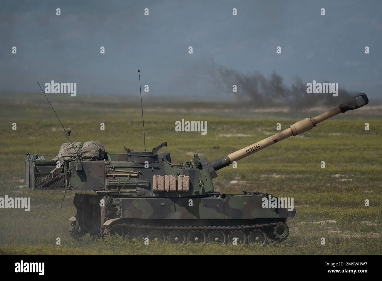The Idaho Army National Guard’s 148th Field Artillery Regiment during ...