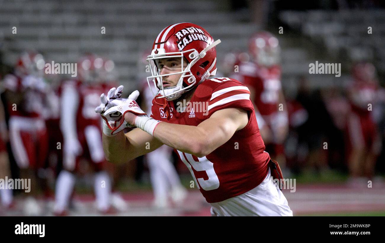 Louisiana Lafayette wide receiver Dale Martin (19) catches during an ...