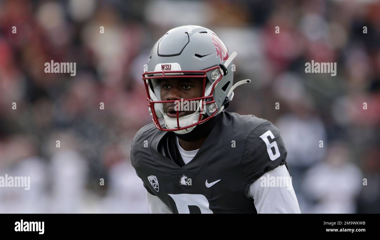 Washington State defensive back Chau Smith-Wade lines up for a play ...