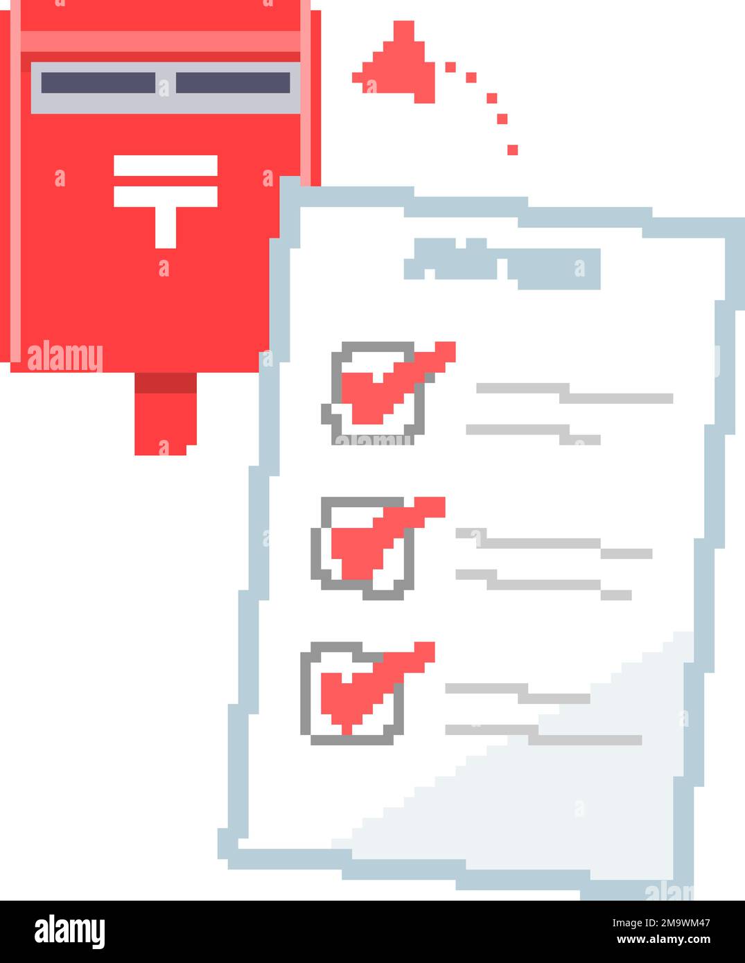Questionnaire letter. Vector illustration that is easy to edit Stock ...