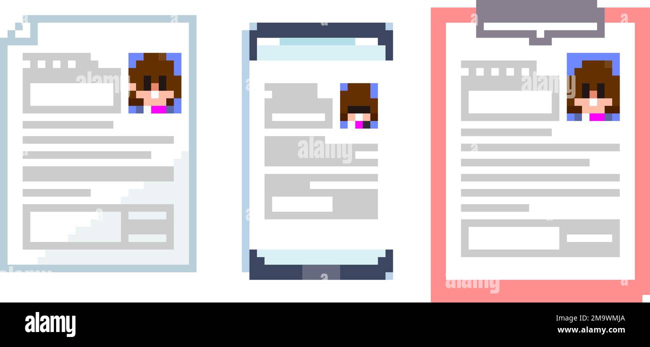 Resume. Vector illustration that is easy to edit Stock Vector Image ...
