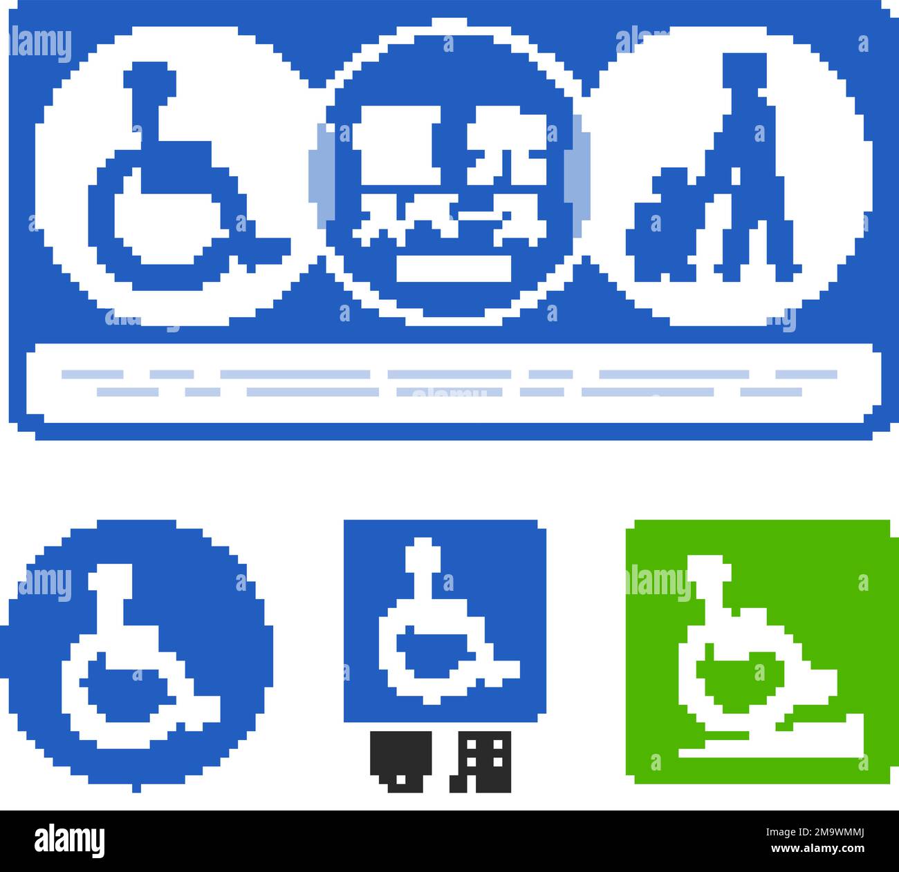 Wheelchair priority mark. Vector illustration that is easy to edit ...