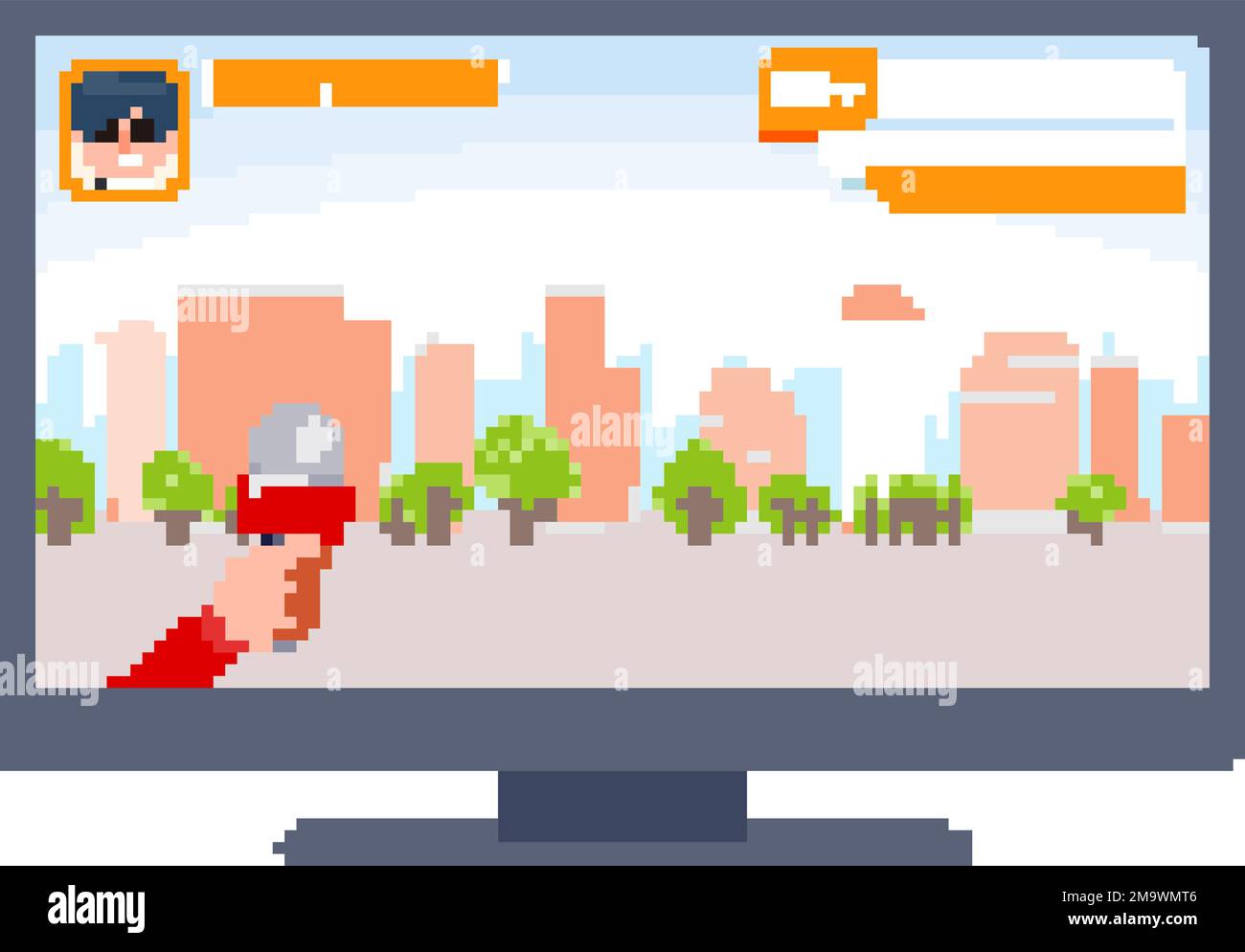 Street interview.Vector illustration that is easy to edit Stock Vector ...