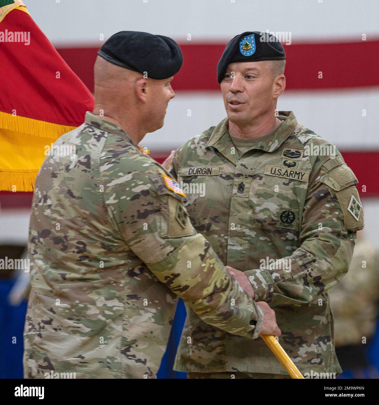Col. Damon Wells, commander of the 4th Infantry Division Artillery ...