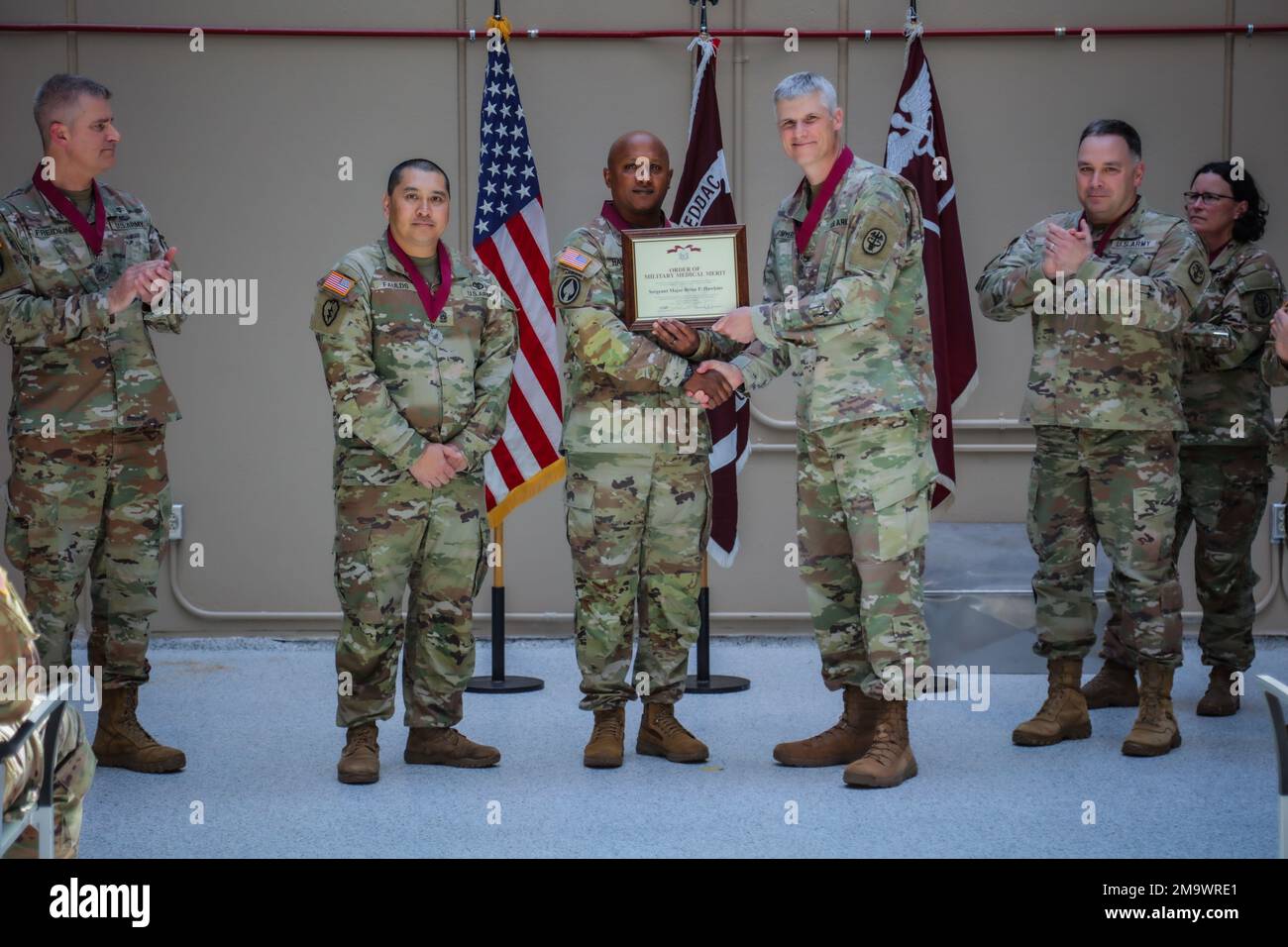 Master Sgt. Anthony S. Alvarez accepted the Blanchfield Army Community ...