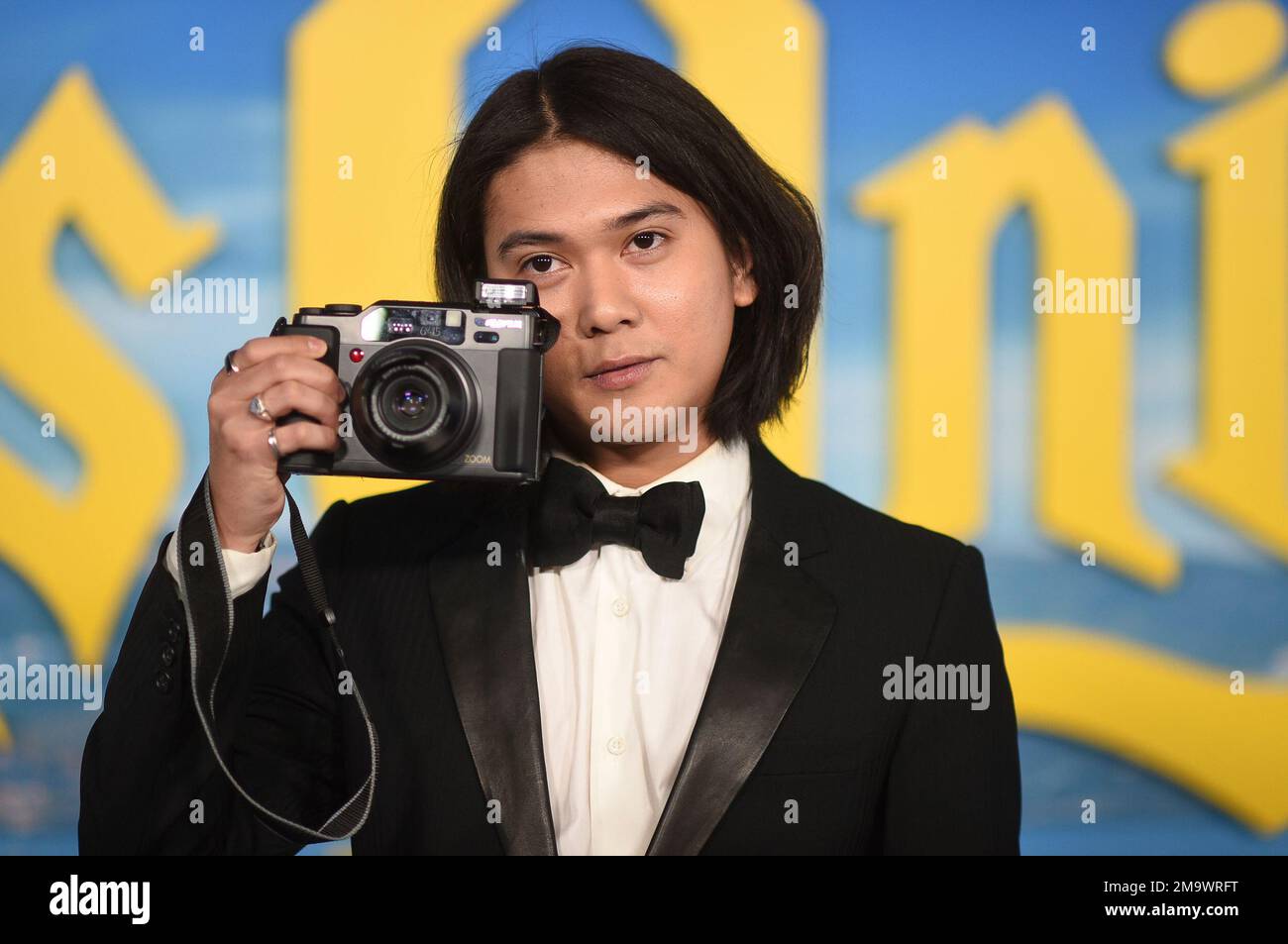 Iqbaal Ramadhan arrives at the premiere of "Glass Onion: A Knives Out ...