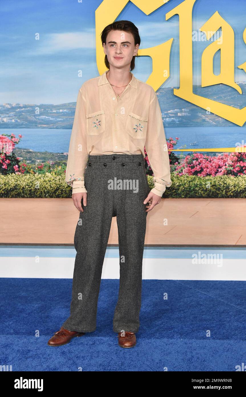 Jaeden Martell arrives at the premiere of "Glass Onion: A Knives Out ...