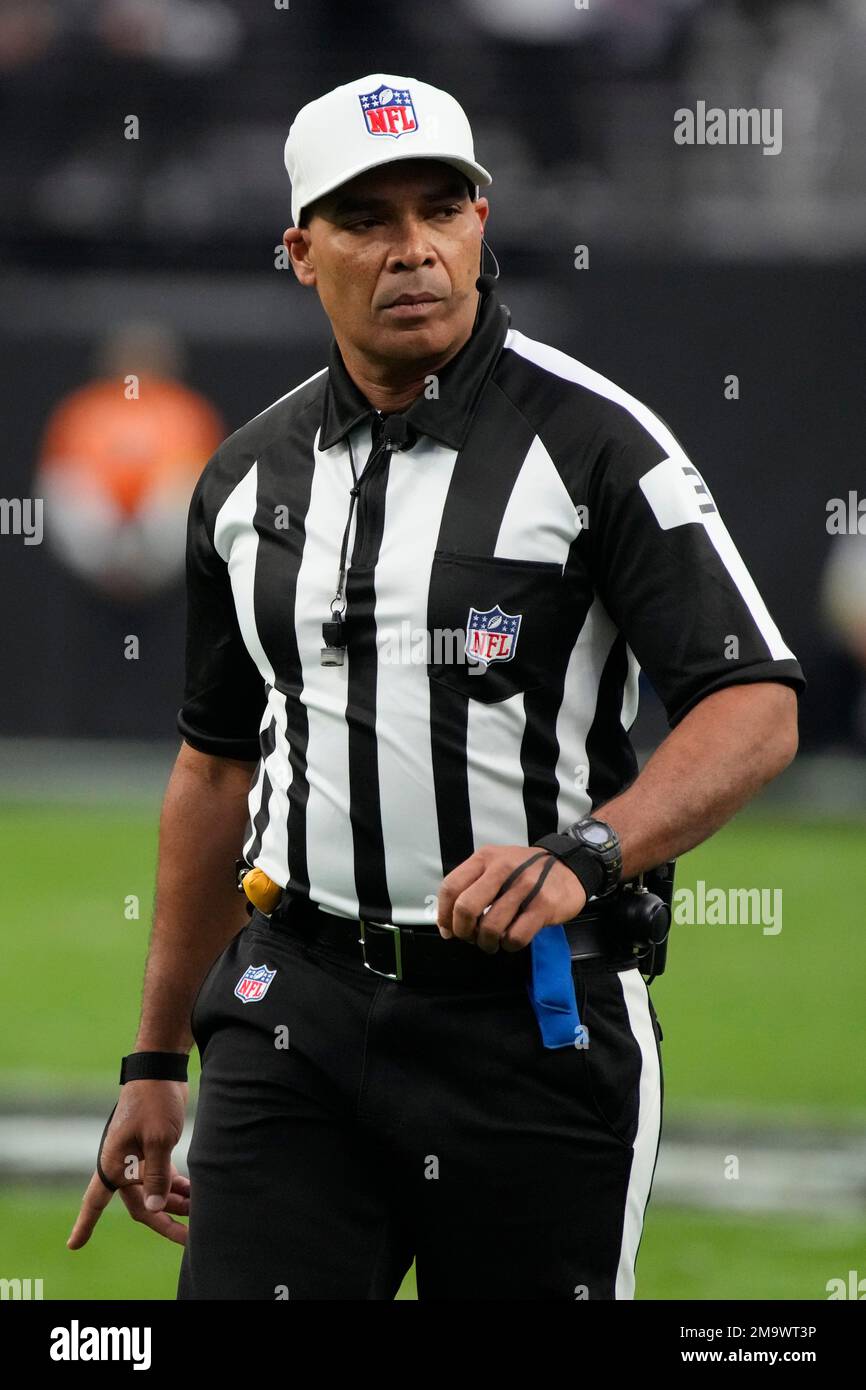NFL referee Tra Blake during an NFL football game between the Las Vegas ...