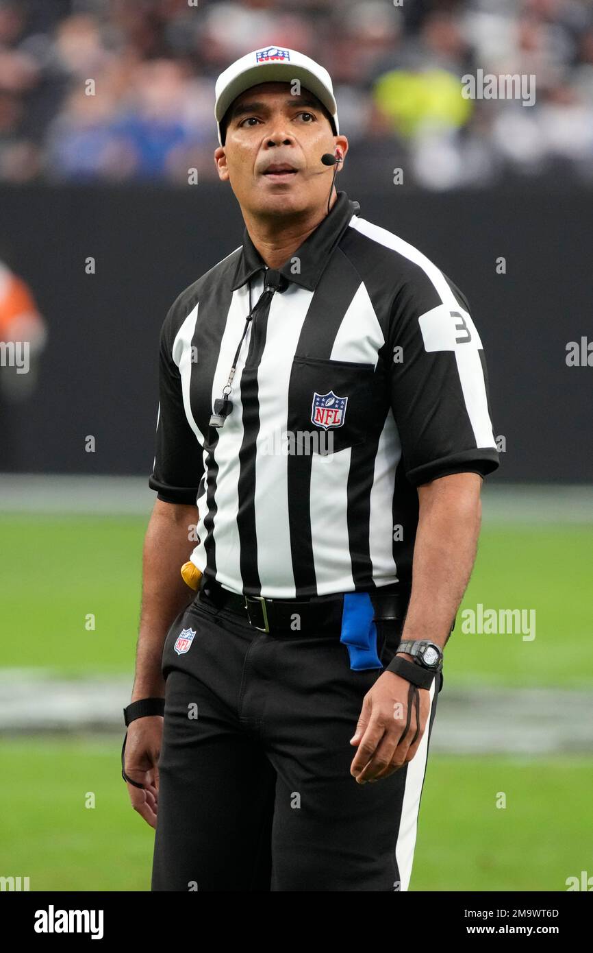 NFL referee Tra Blake during an NFL football game between the Las Vegas ...
