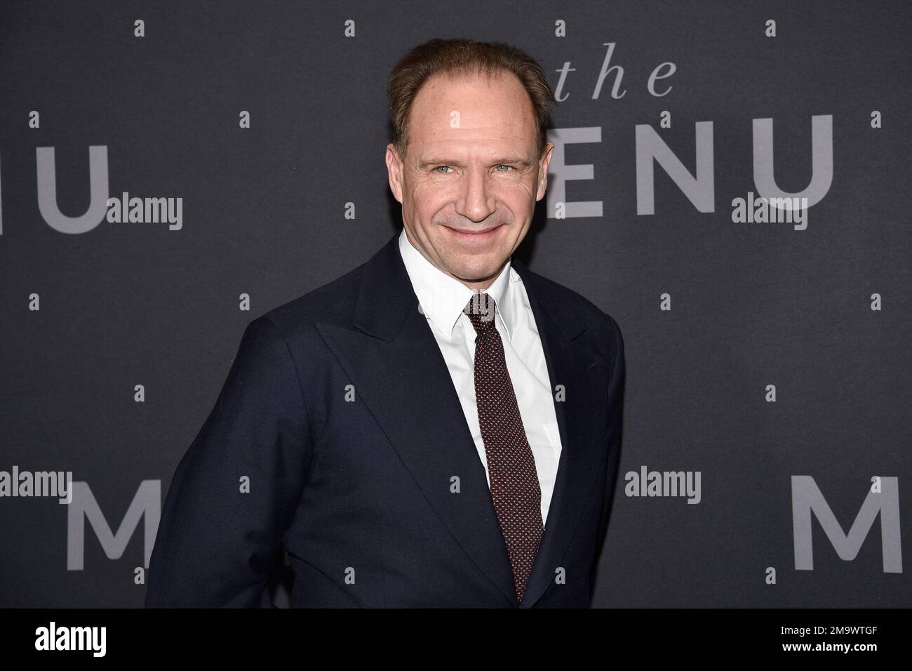Ralph Fiennes attends the premiere of "The Menu" at AMC Lincoln Square ...