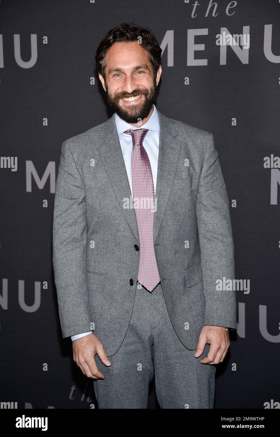 Seth Reiss attends the premiere of "The Menu" at AMC Lincoln Square on ...
