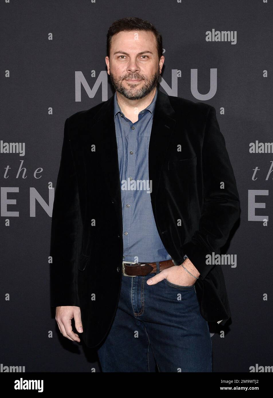 Matthew Cornwell attends the premiere of "The Menu" at AMC Lincoln ...