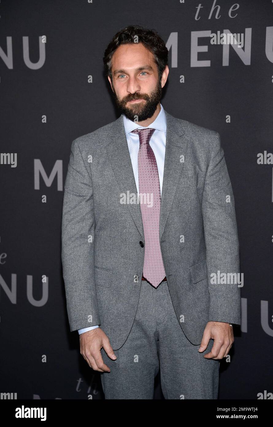 Seth Reiss attends the premiere of "The Menu" at AMC Lincoln Square on ...