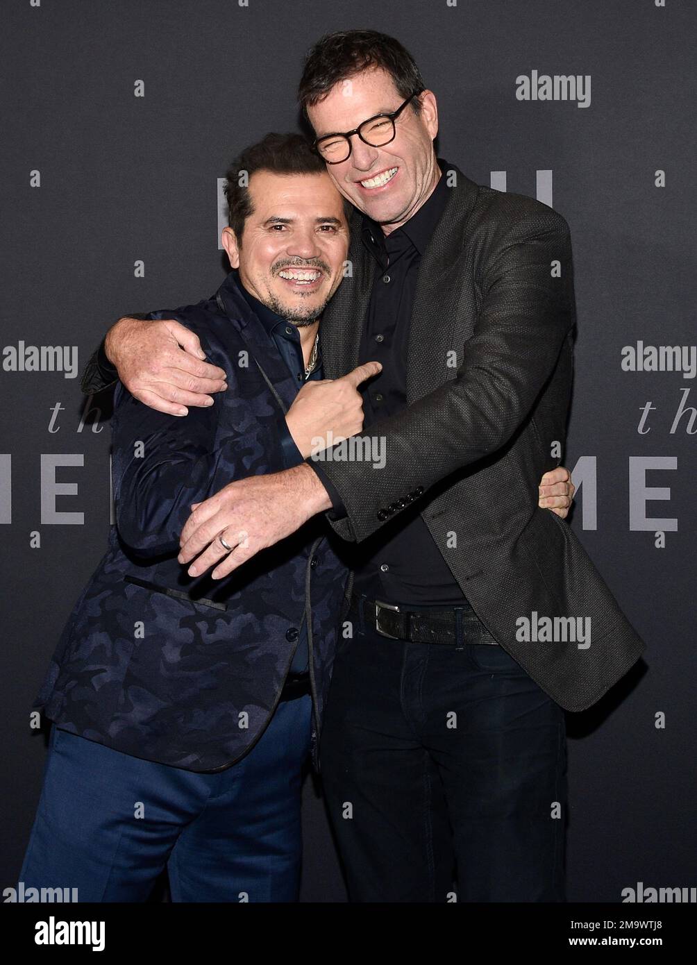 John Leguizamo, left, and Mark Mylod attend the premiere of "The Menu ...
