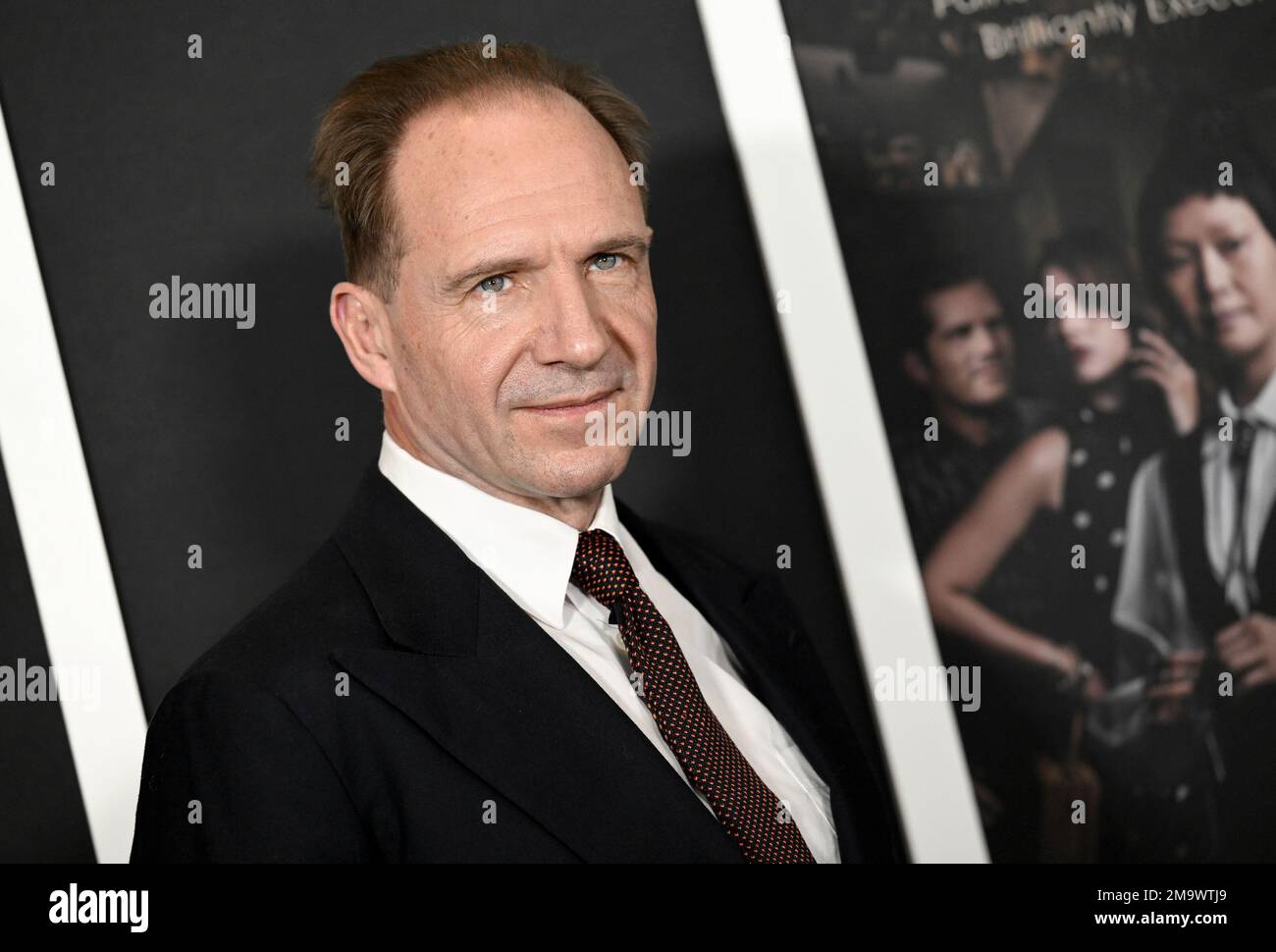 Ralph Fiennes attends the premiere of "The Menu" at AMC Lincoln Square ...