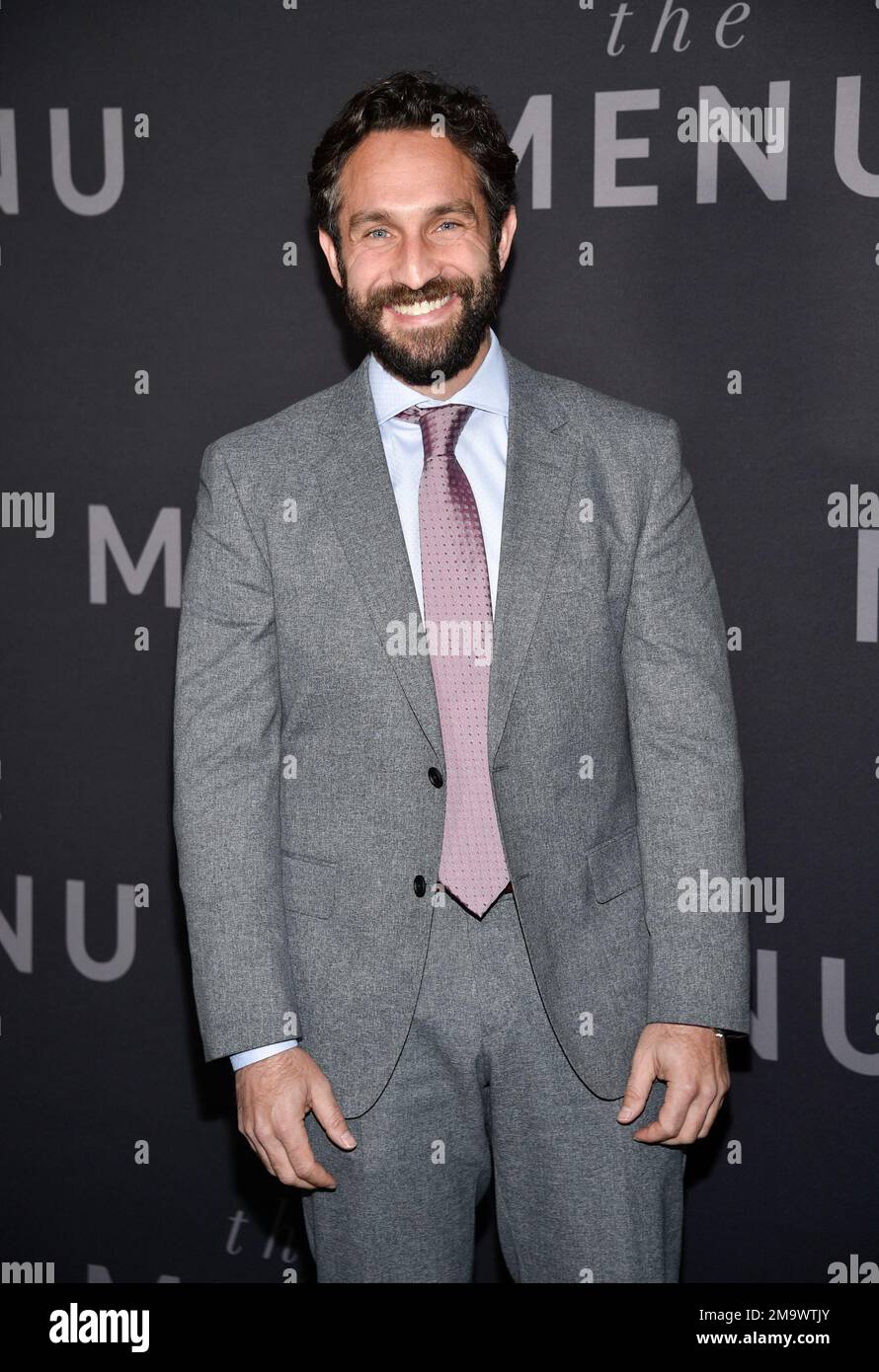 Seth Reiss attends the premiere of "The Menu" at AMC Lincoln Square on Monday, Nov. 14, 2022, in ...