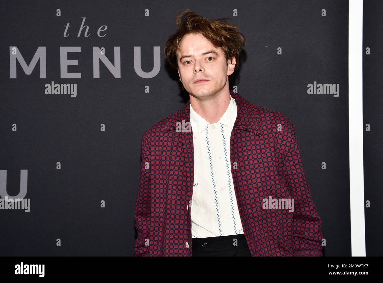 Charlie Heaton attends the premiere of "The Menu" at AMC Lincoln Square ...